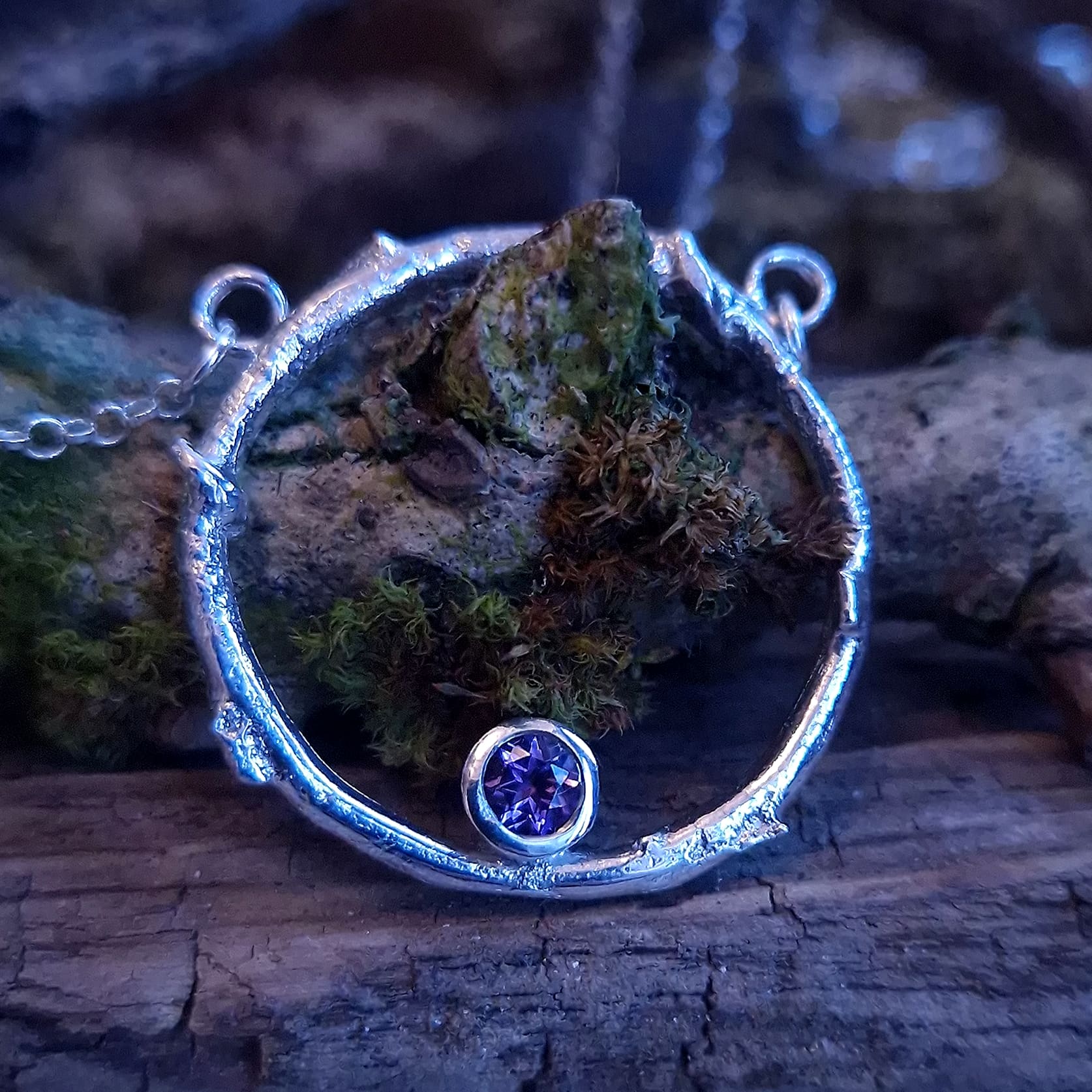 Amethyst Faerie Ring Pendant – Caroline Stokesberry-Lee Jewellery Design