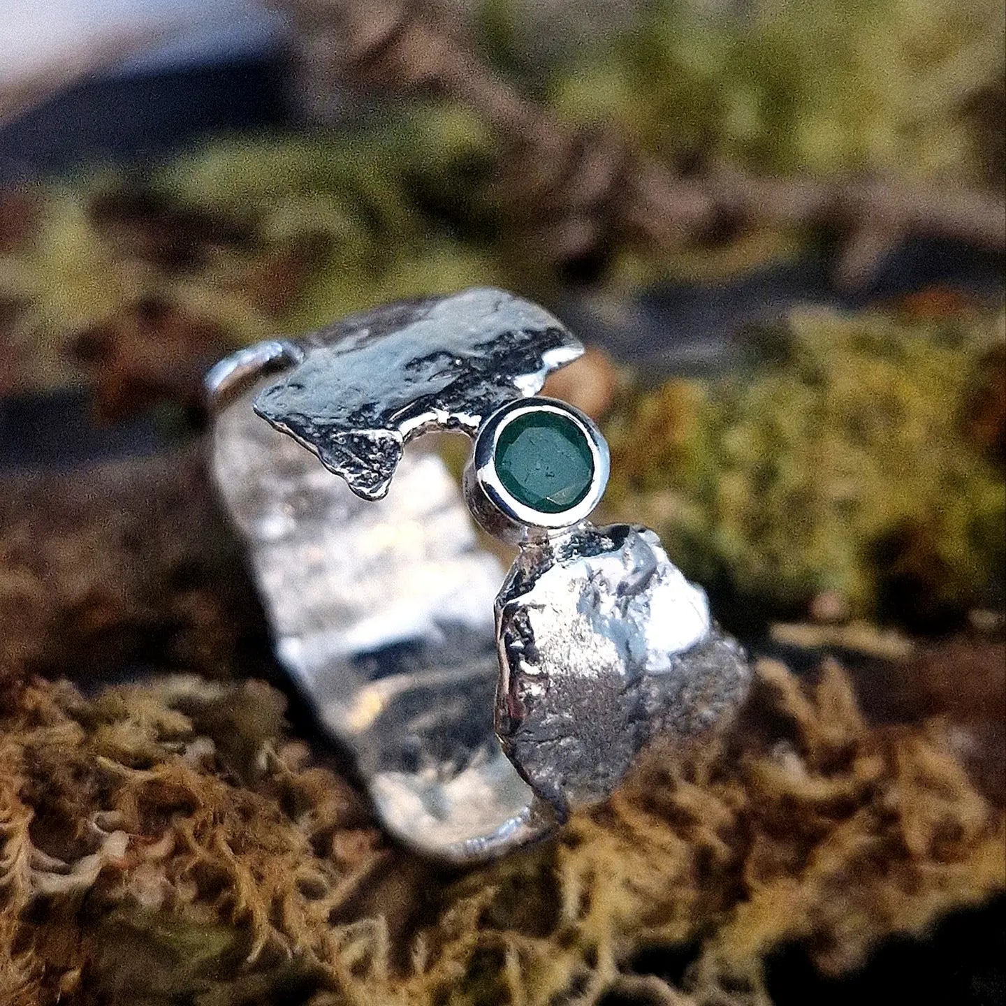 Emerald Faerie Tale Ring – Caroline Stokesberry-Lee Jewellery Design